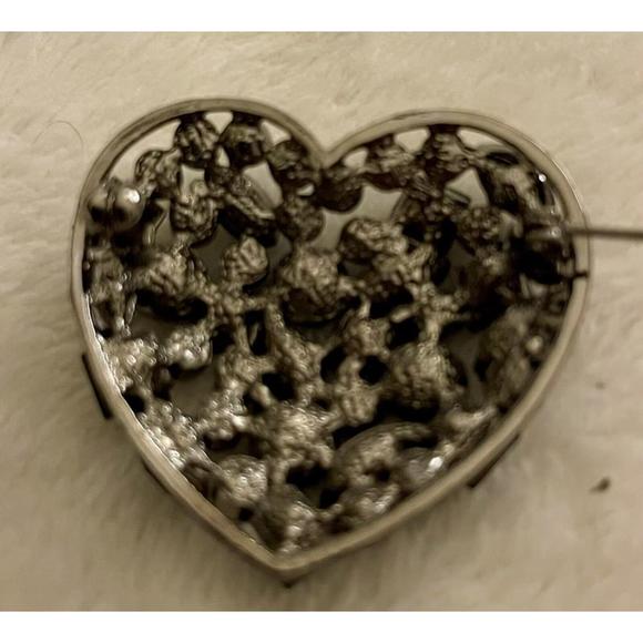 Erica Lyons | Jewelry | Erica Lyons Black Heart Shaped Multi Stone ...